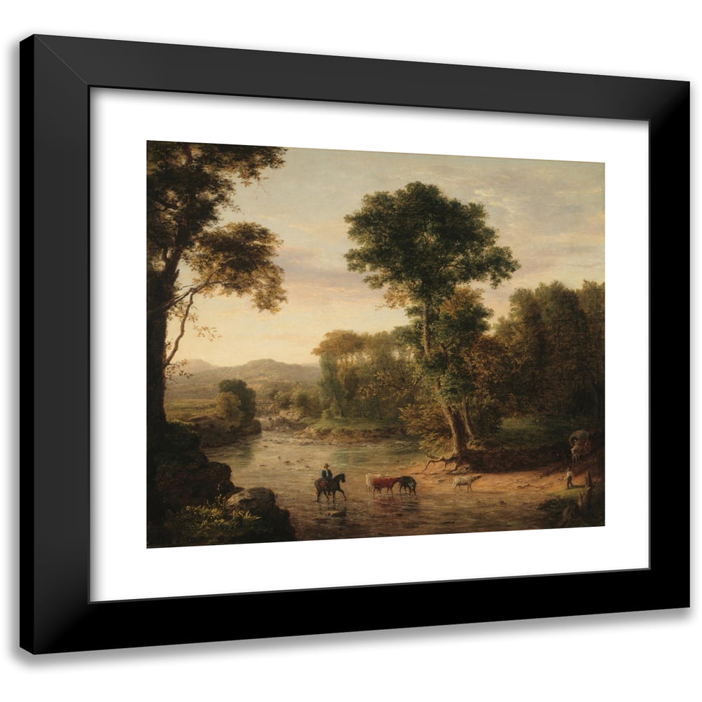 George Inness 16x15 Black Modern Framed Museum Art Print Titled ...