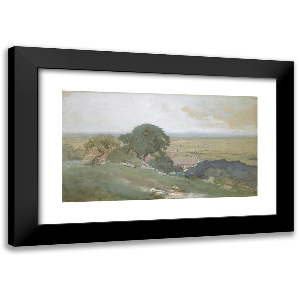 George Inness 18x12 Black Modern Framed Museum Art Print Titled - Olive ...