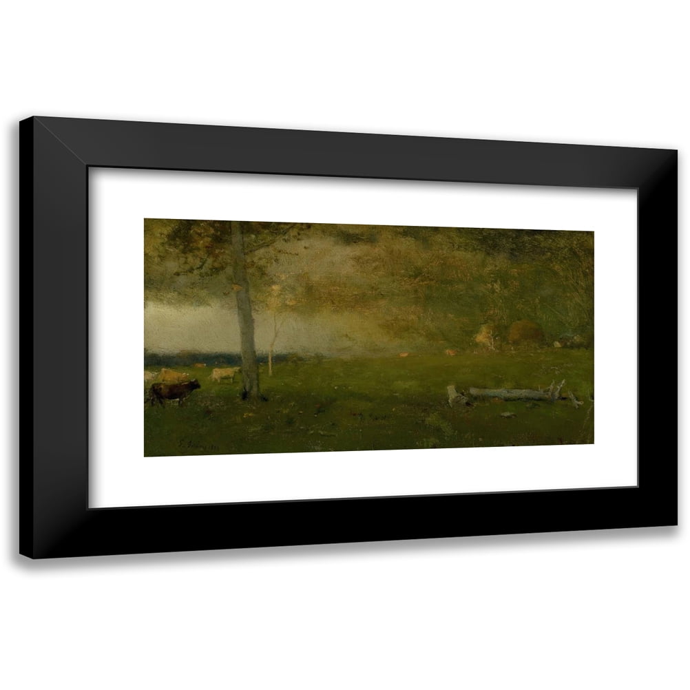 George Inness 24x15 Black Modern Framed Museum Art Print Titled ...