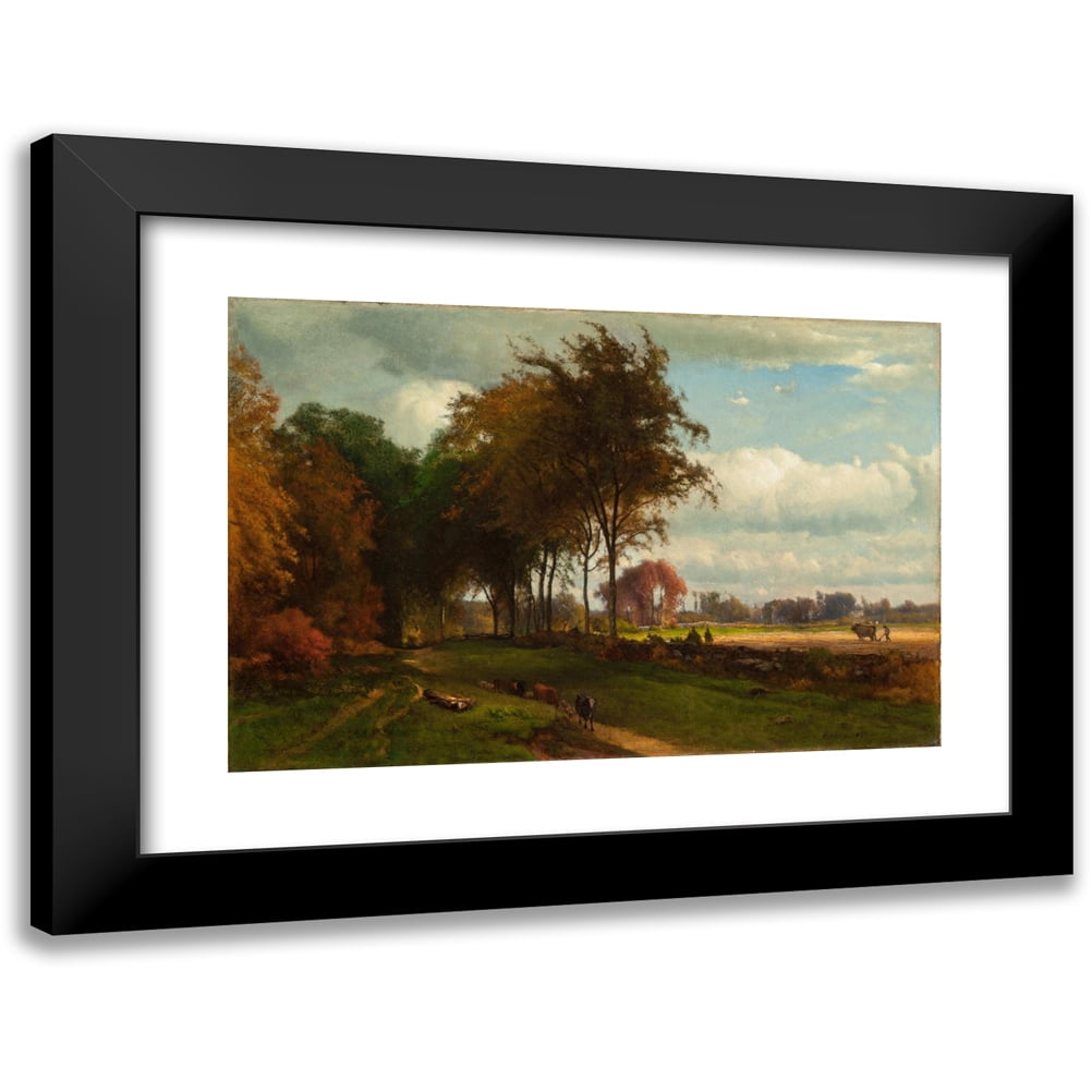 George Inness 24x17 Black Modern Framed Museum Art Print Titled ...