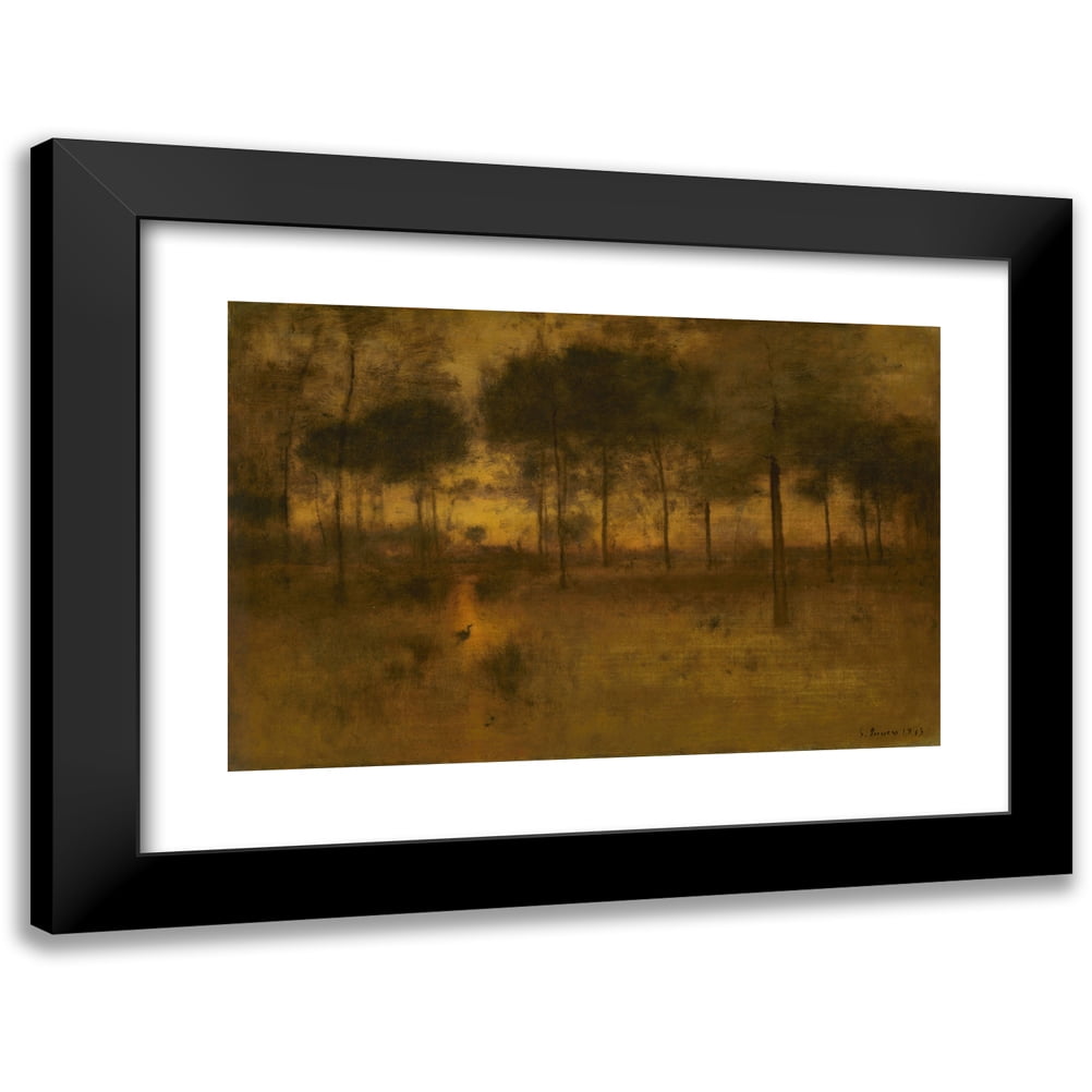 George Inness 24x17 Black Modern Framed Museum Art Print Titled - The ...