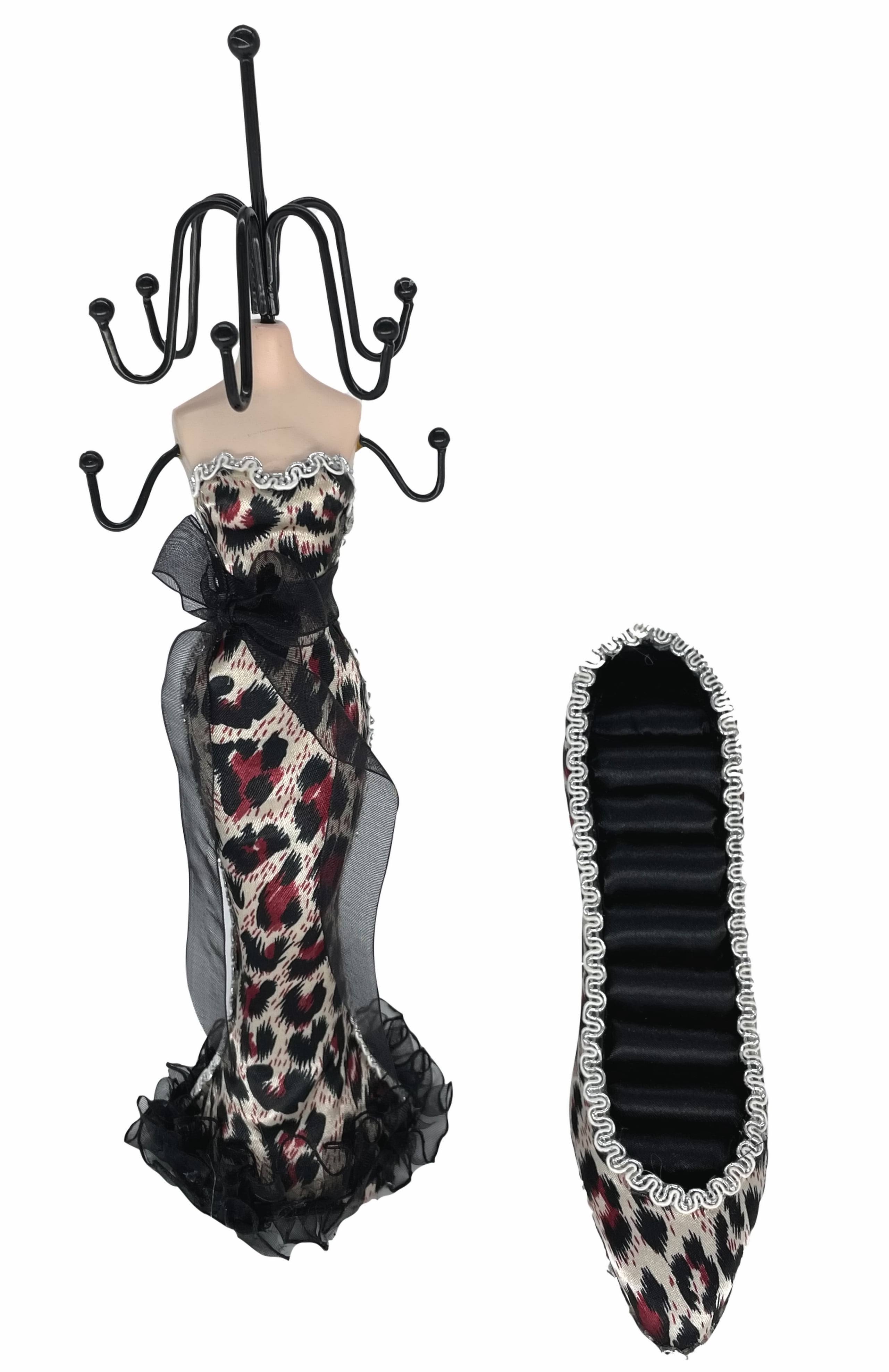 George & Jimmy Medium Leopard Print Dress up Lady & Shoe Combo Rings ...