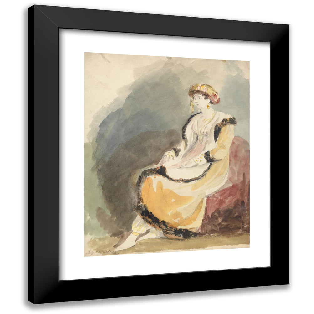 George Jones 15x18 Black Modern Framed Museum Art Print Titled - Lady ...