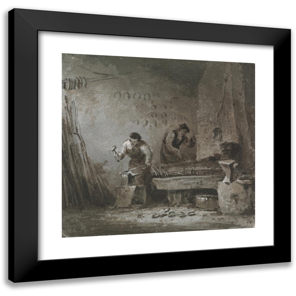 George Jones 16x15 Black Modern Framed Museum Art Print Titled - The ...