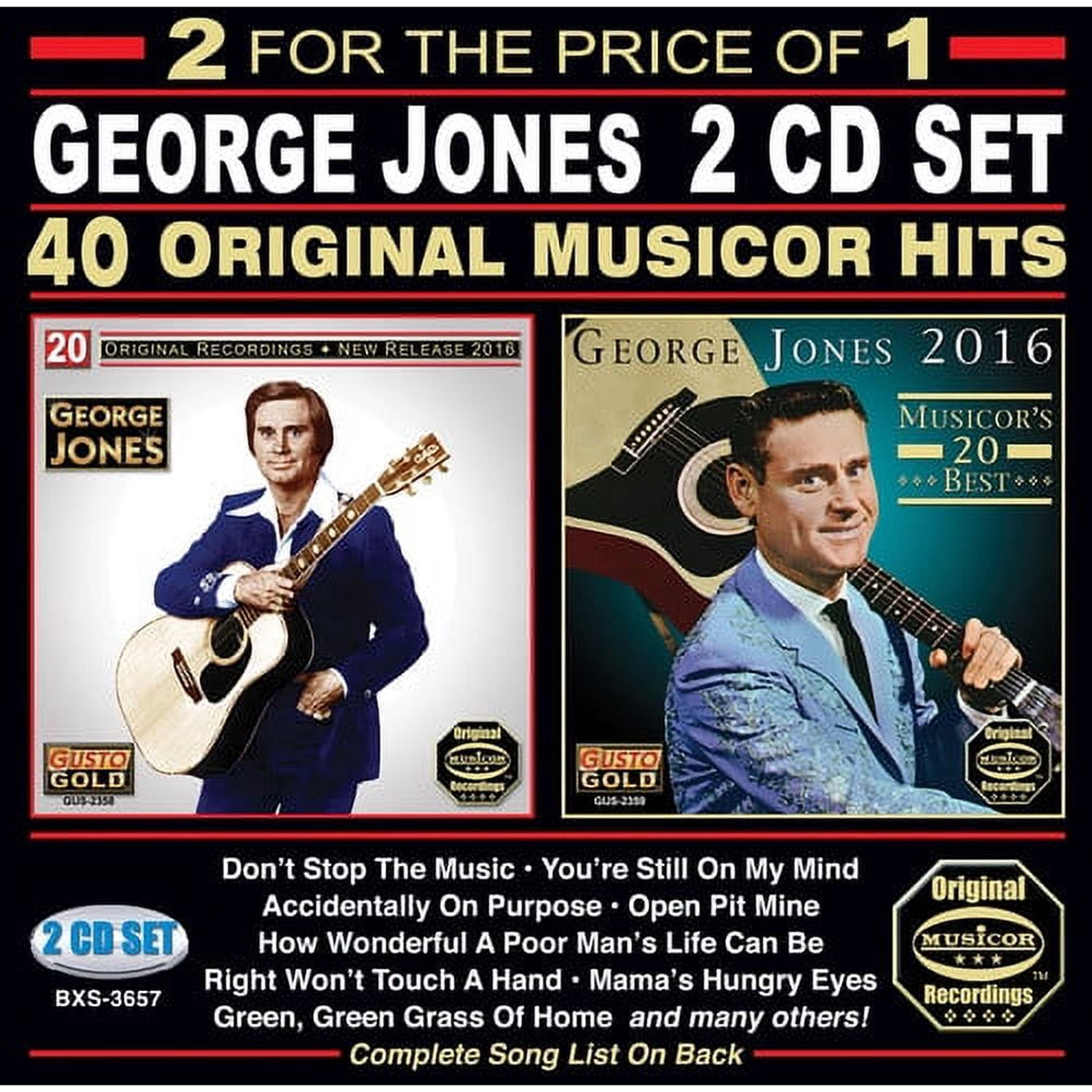 George Jones - 40 Original Musicor Hits - Music & Performance - CD ...