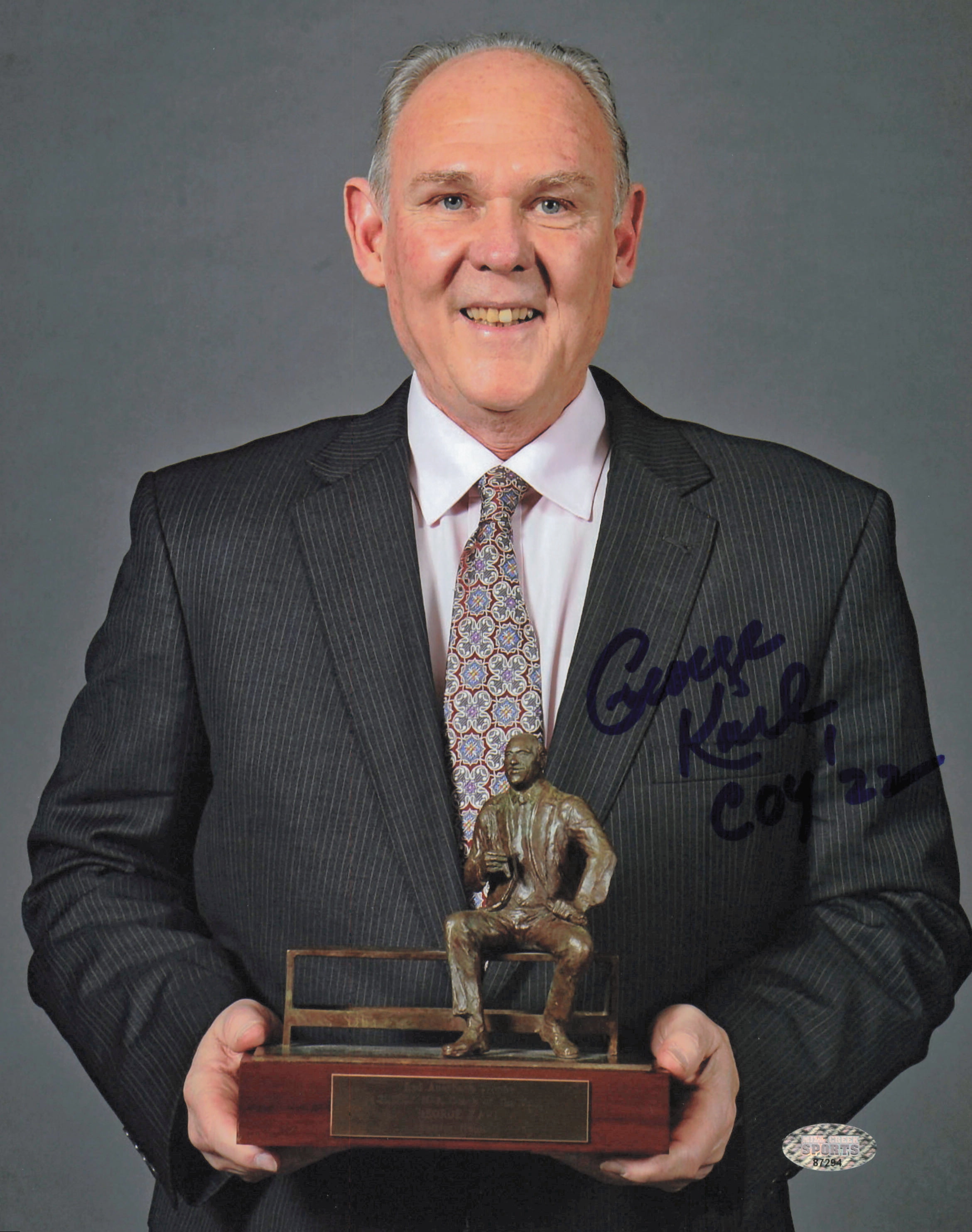 George Karl Autographed 8x10 Photo Seattle Supersonics MCS Holo #87294 ...