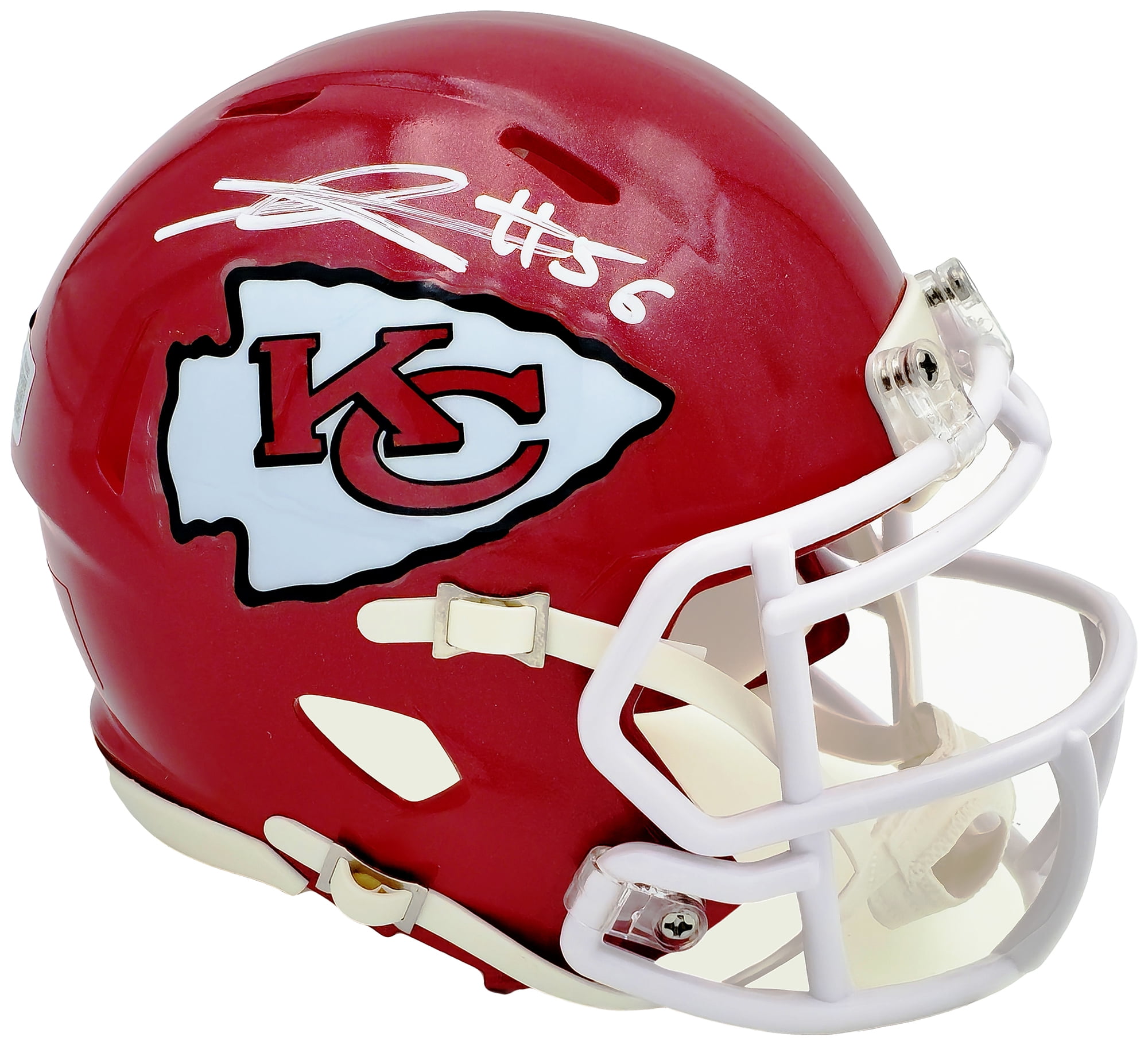 George Karlaftis Autographed Kansas City Chiefs Red Speed Mini Helmet ...