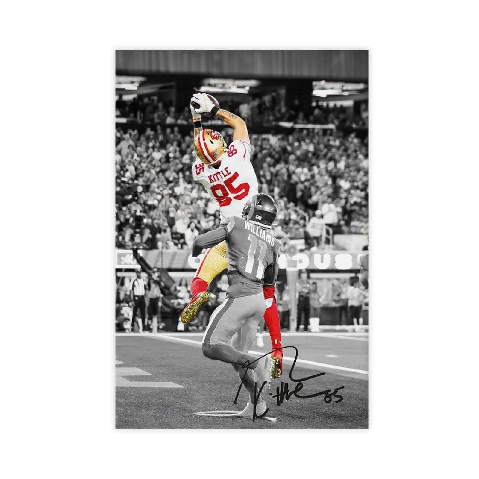 George Kittle Canvas Poster Wall Art Decor Print Picture Paintings for ...