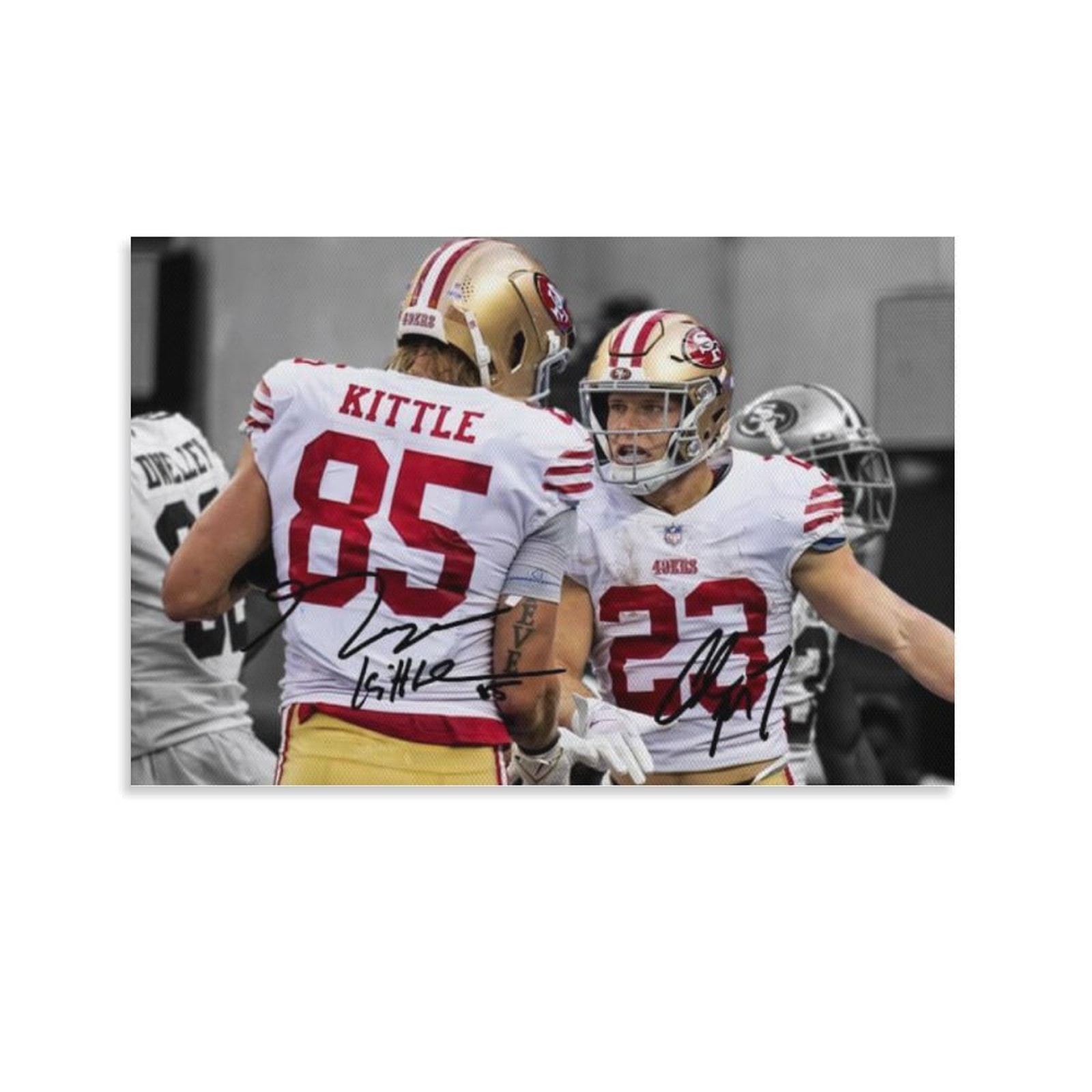 George Kittle Christian McCaffrey Poster Room Aesthetic Poster Print ...