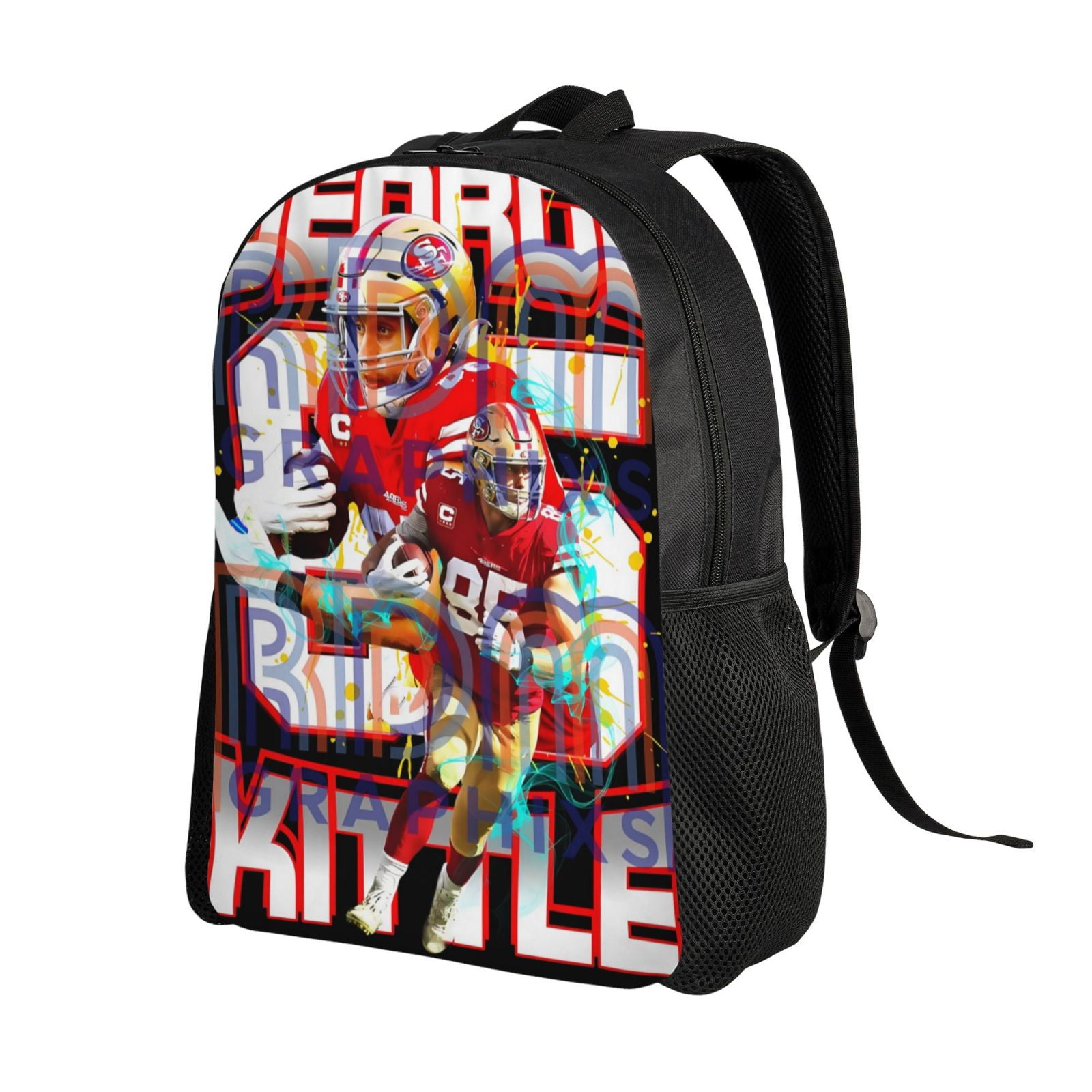 George Kittle Custom Campus Backpack, Fan Computer Backpack with ...