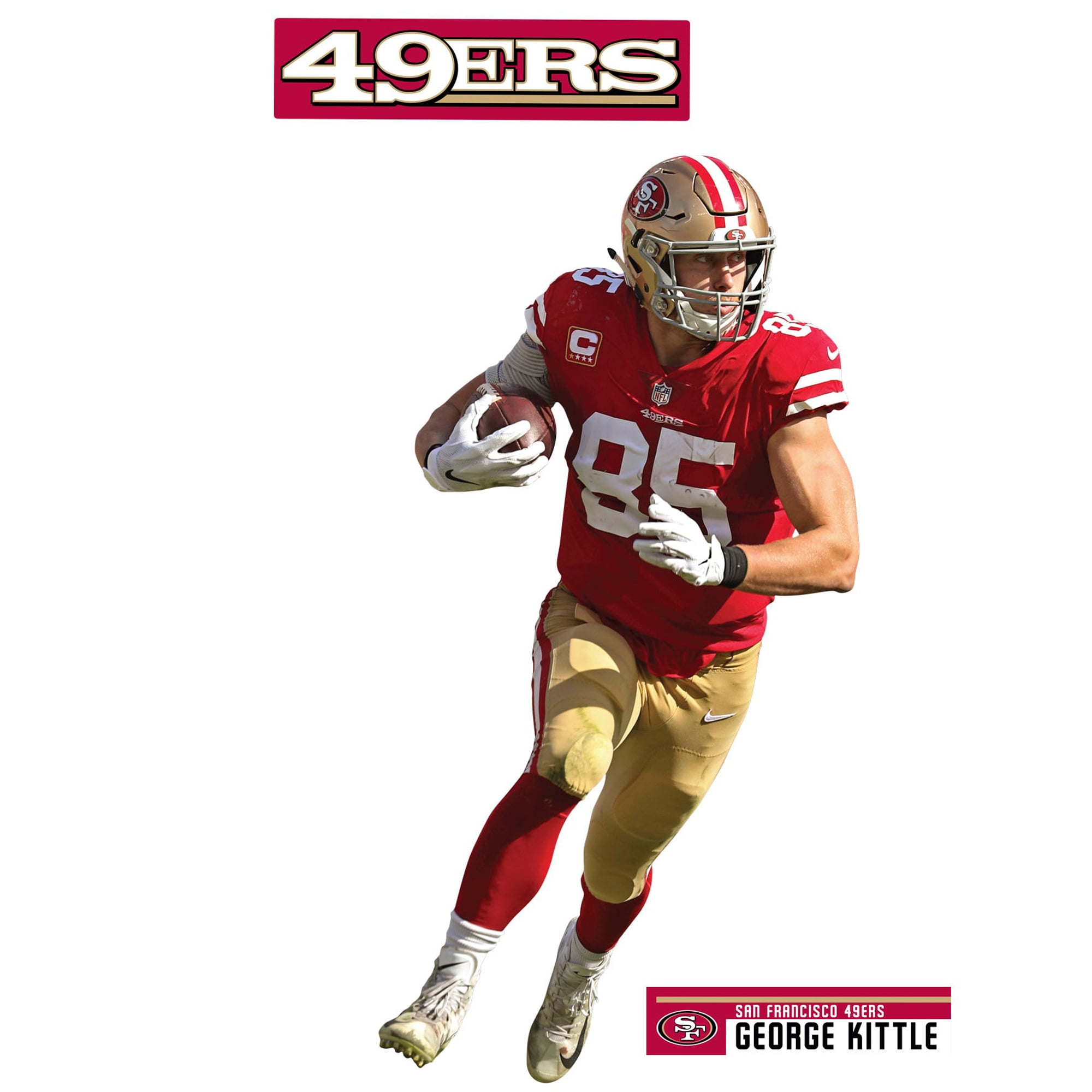 Fathead George Kittle San Francisco 49ers 3-Pack Life-Size Removable ...
