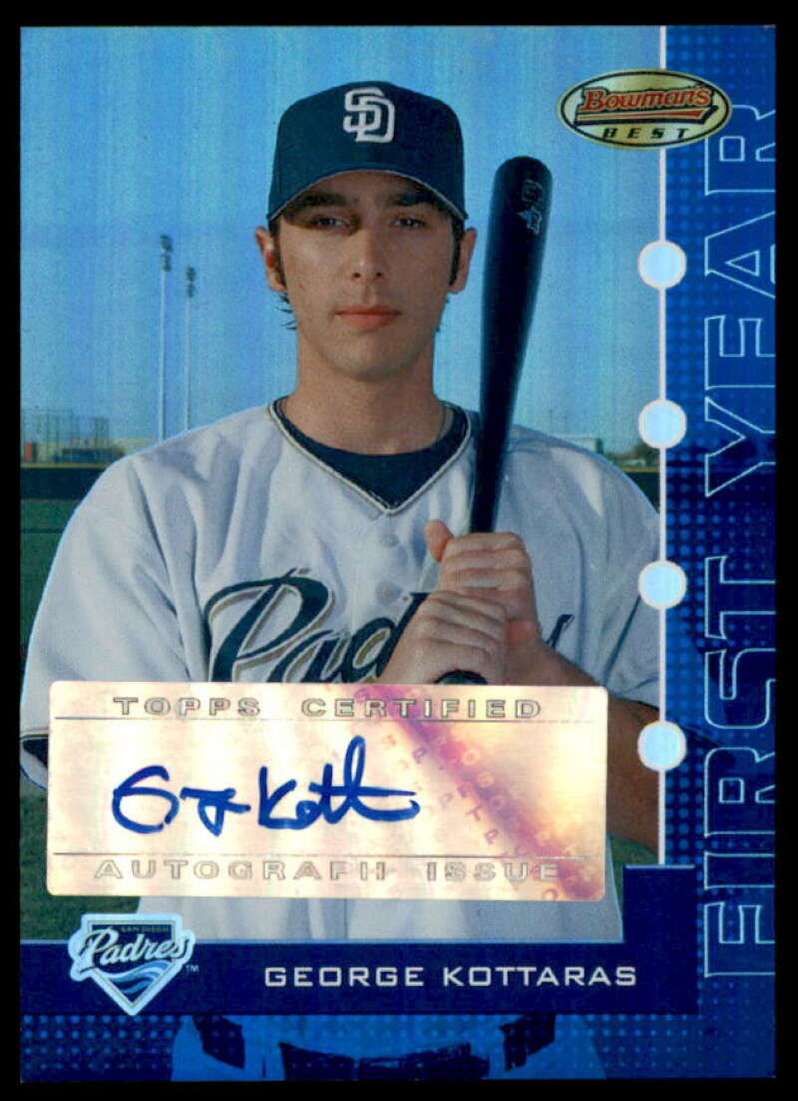 George Kottaras FY AU Rookie Card 2005 Bowman's Best Blue #133 ...