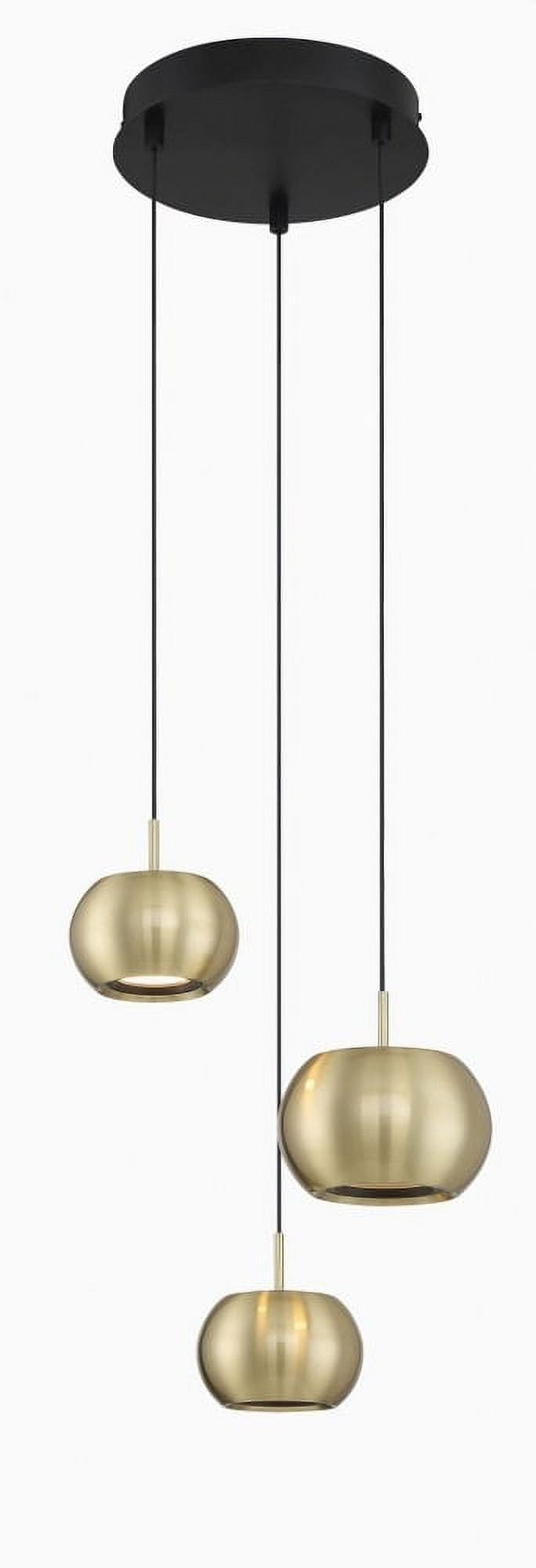 George Kovacs Lighting - Halo - 90W 3 LED Pan Pendant-5.75 Inches Tall ...