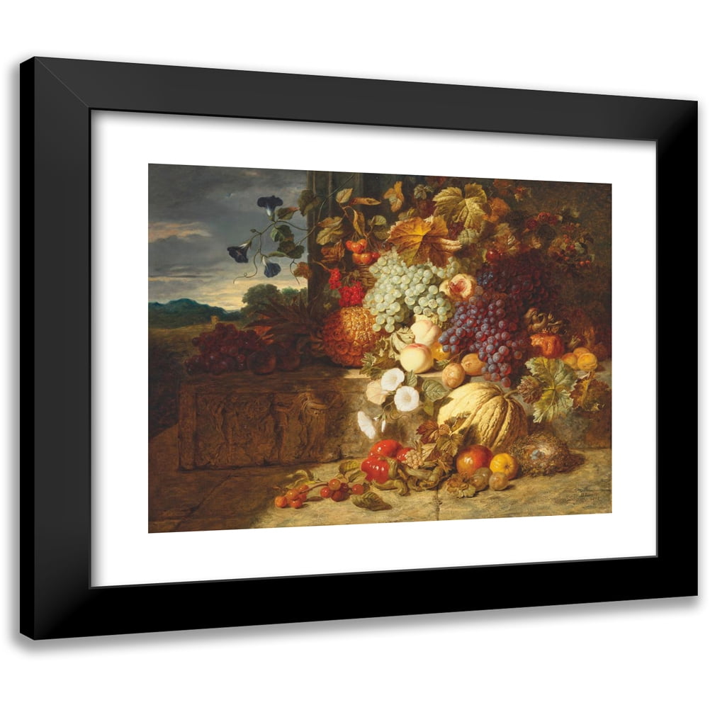 George Lance 18x15 Black Modern Framed Museum Art Print Titled - Grapes ...