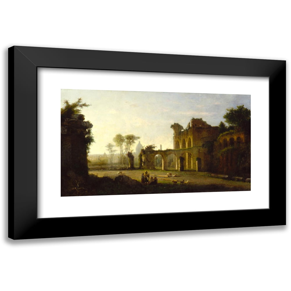 George Loring Brown 18x12 Black Modern Framed Museum Art Print Titled ...