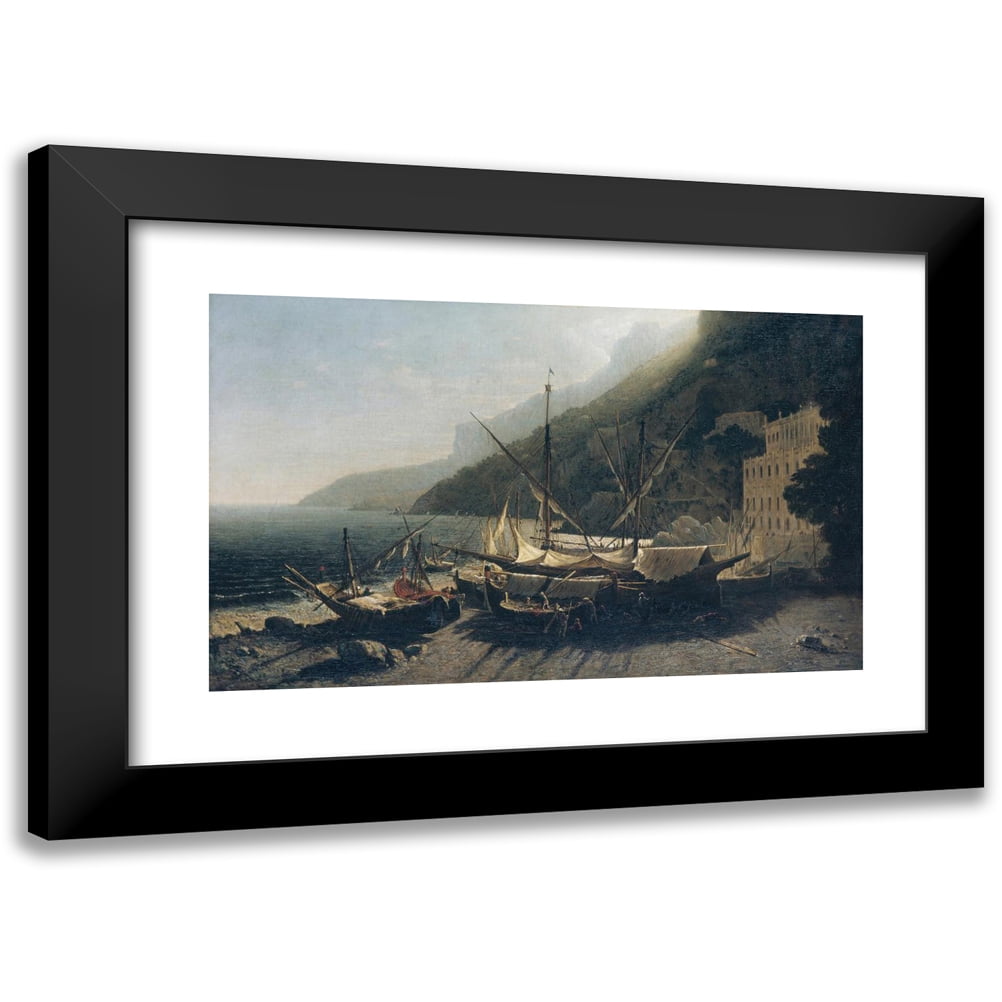 George Loring Brown 24x16 Black Modern Framed Museum Art Print Titled ...