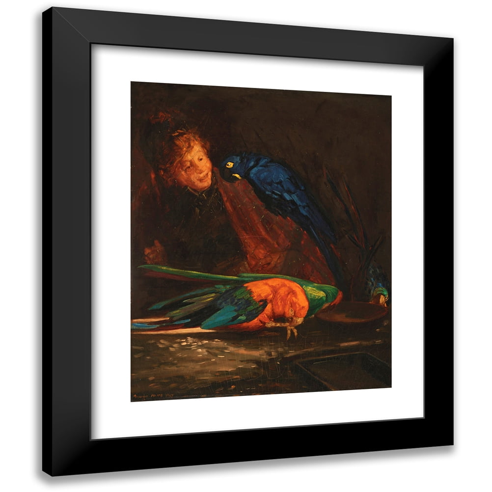 George Luks 15x18 Black Modern Framed Museum Art Print Titled - Woman ...