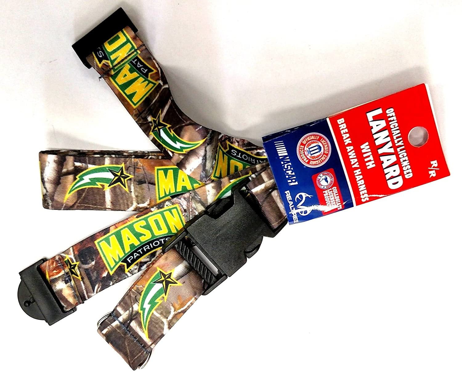 George Mason University Patriots Camo Lanyard Keychain Double Sided ...