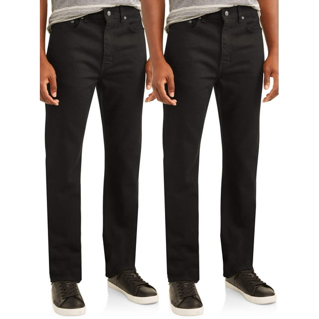 George men's Regular Fit Jeans 2-Pack - Cotton - Walmart.com