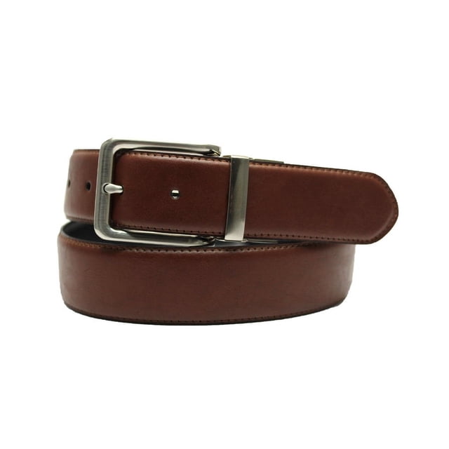 George Men's 35MM Brown Reversible Stretch Belt - Walmart Business Supplies