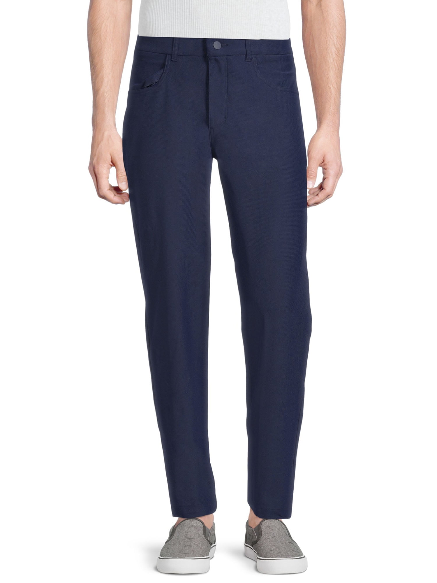 George Men's 5 Pocket Warp Knit Pants - Walmart.com