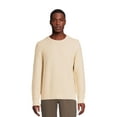 George Men's Basket Stitch Crewneck Sweater with Long Sleeves, Sizes S ...