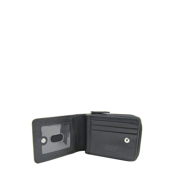 George Men's Bifold Wallet Black with RFID Protection and Extra Pocket ...