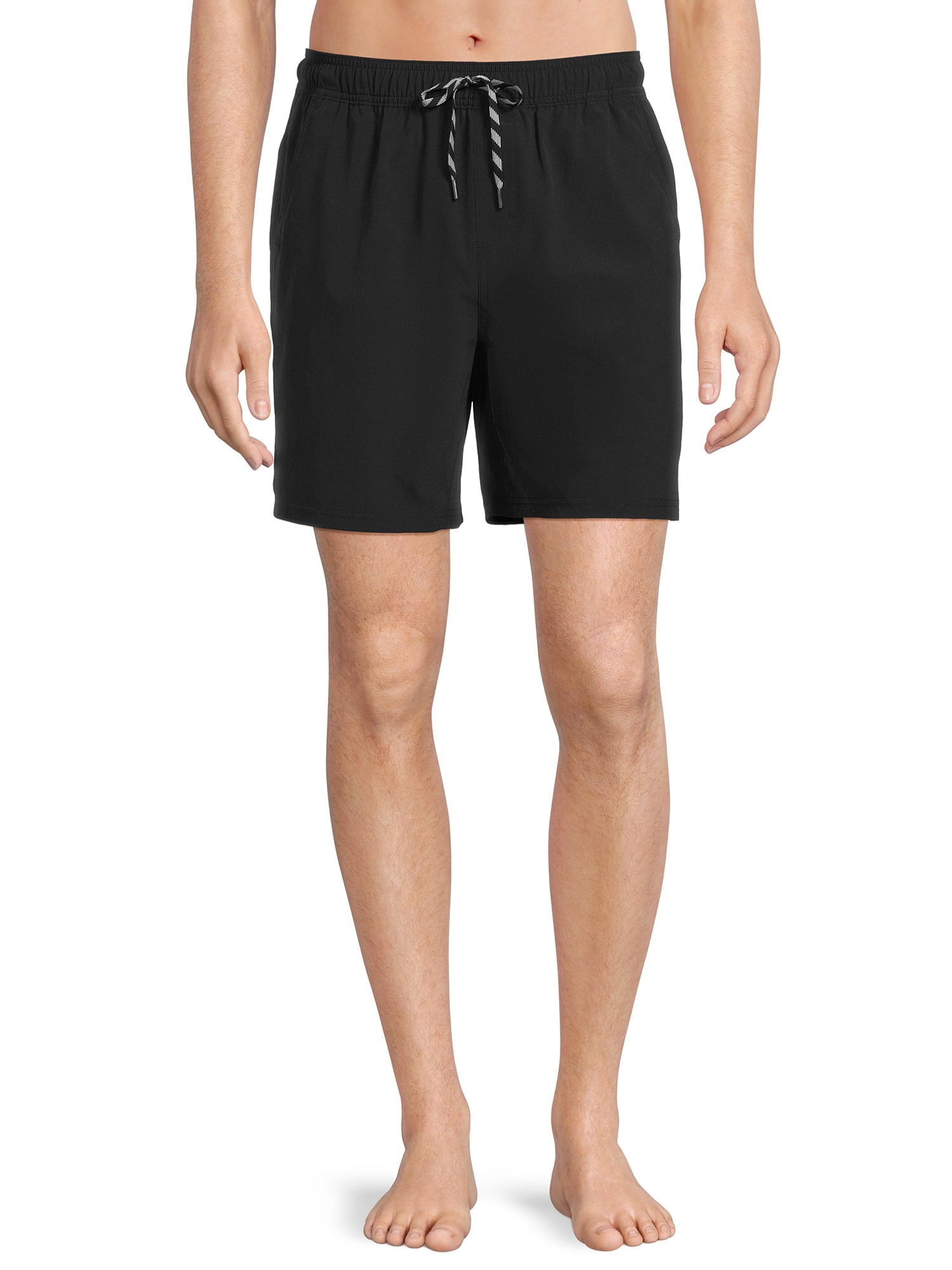 George Men's & Big Men's 7" Boxer Brief Lined Swim Trunks with Stretch ...