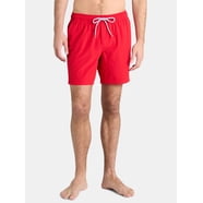 Officially Licensed Red LIFEGUARD? Men's Board Shorts Swim Trunks ...