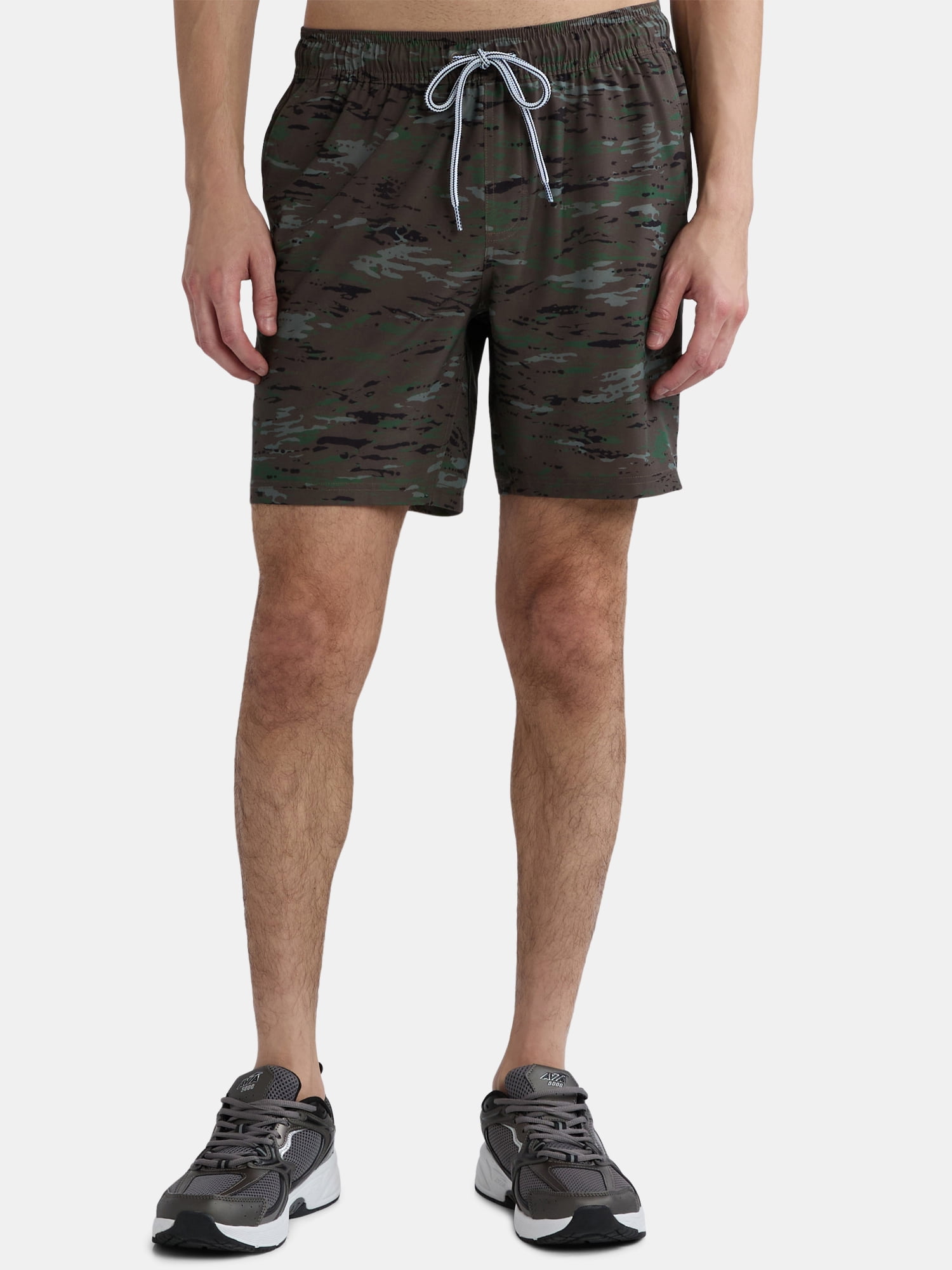 George Men's & Big Men's Performance Lined Swim Trunks, 7" Inseam ...