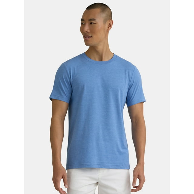 George Men’s & Big Men’s Crewneck Tee with Short Sleeves, Sizes XS-3XL ...