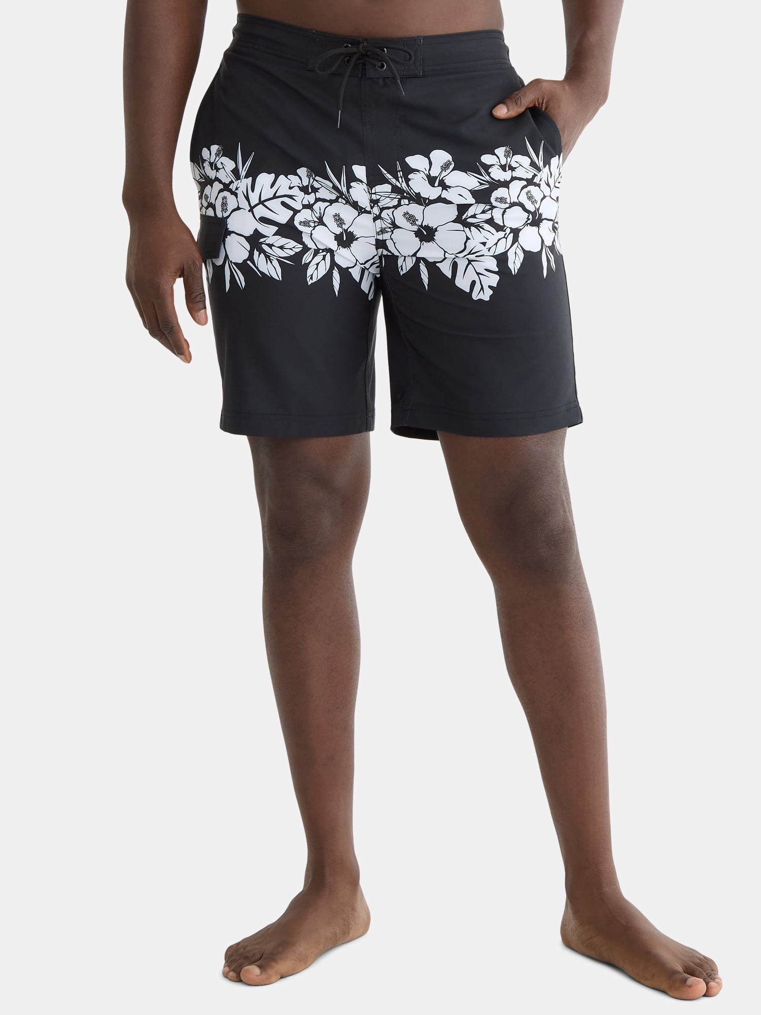 George Men's & Big Men's E-Board Swim Trunks with UPF 50+, 9" Inseam, Sizes S-5XL - Walmart.com