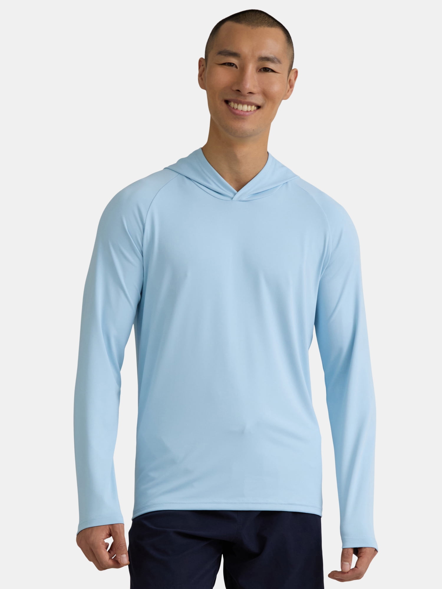 men's Hooded Rash Guard Top with UPF50+ - Quick-Dry - Walmart.com