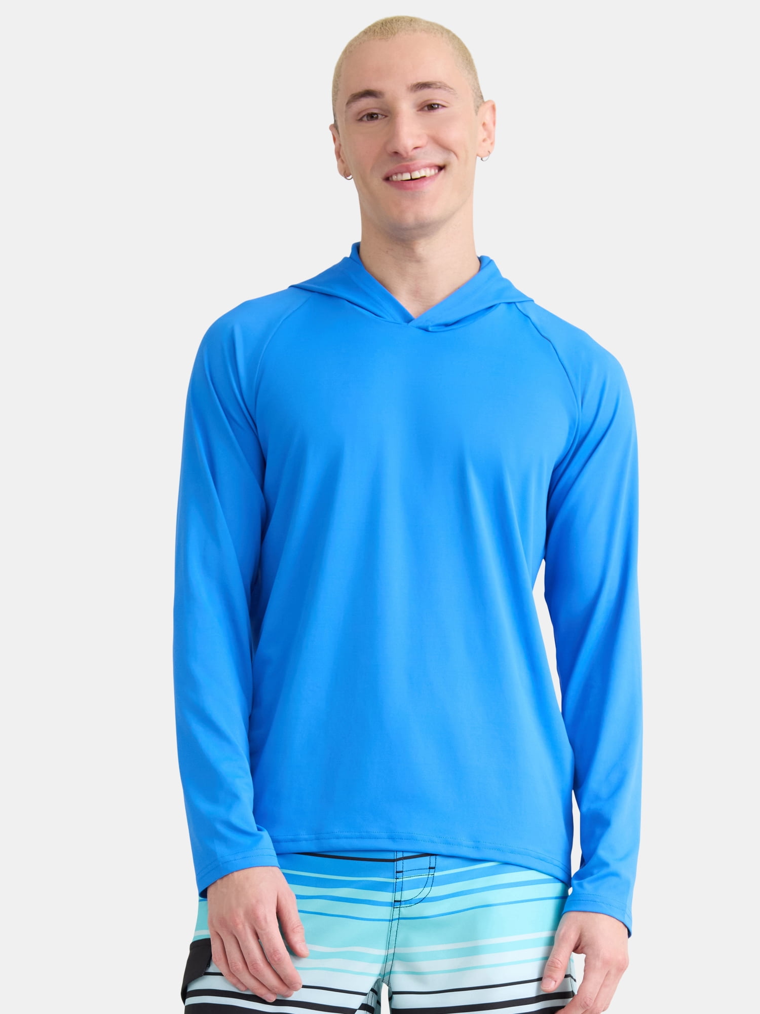 men's Hooded Sun Shirt - UPF 50+ Sun Protection - Walmart.com