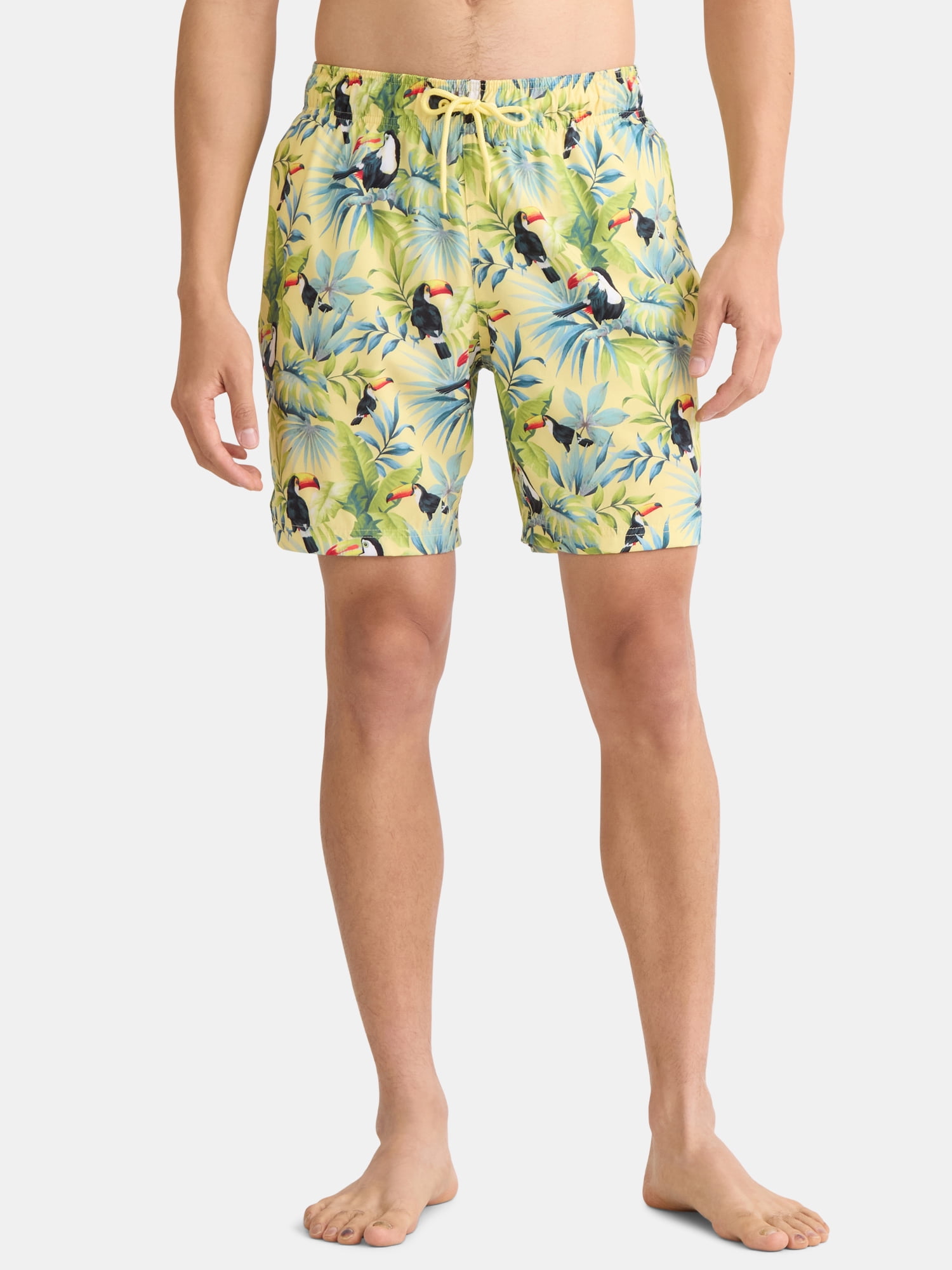 George Men's & Big Men's Novelty Swim Trunks with UPF 50+, 7" Inseam ...