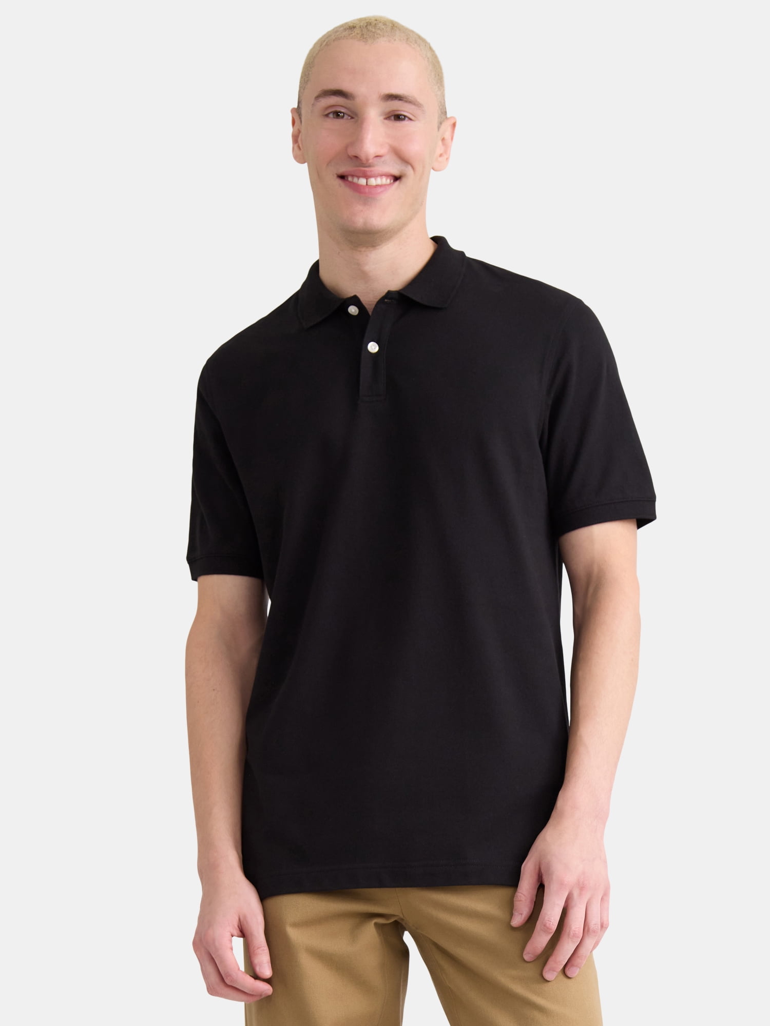 George Men’s and Big Men’s Pique Polo Shirt, Sizes S-3XL - Walmart.com