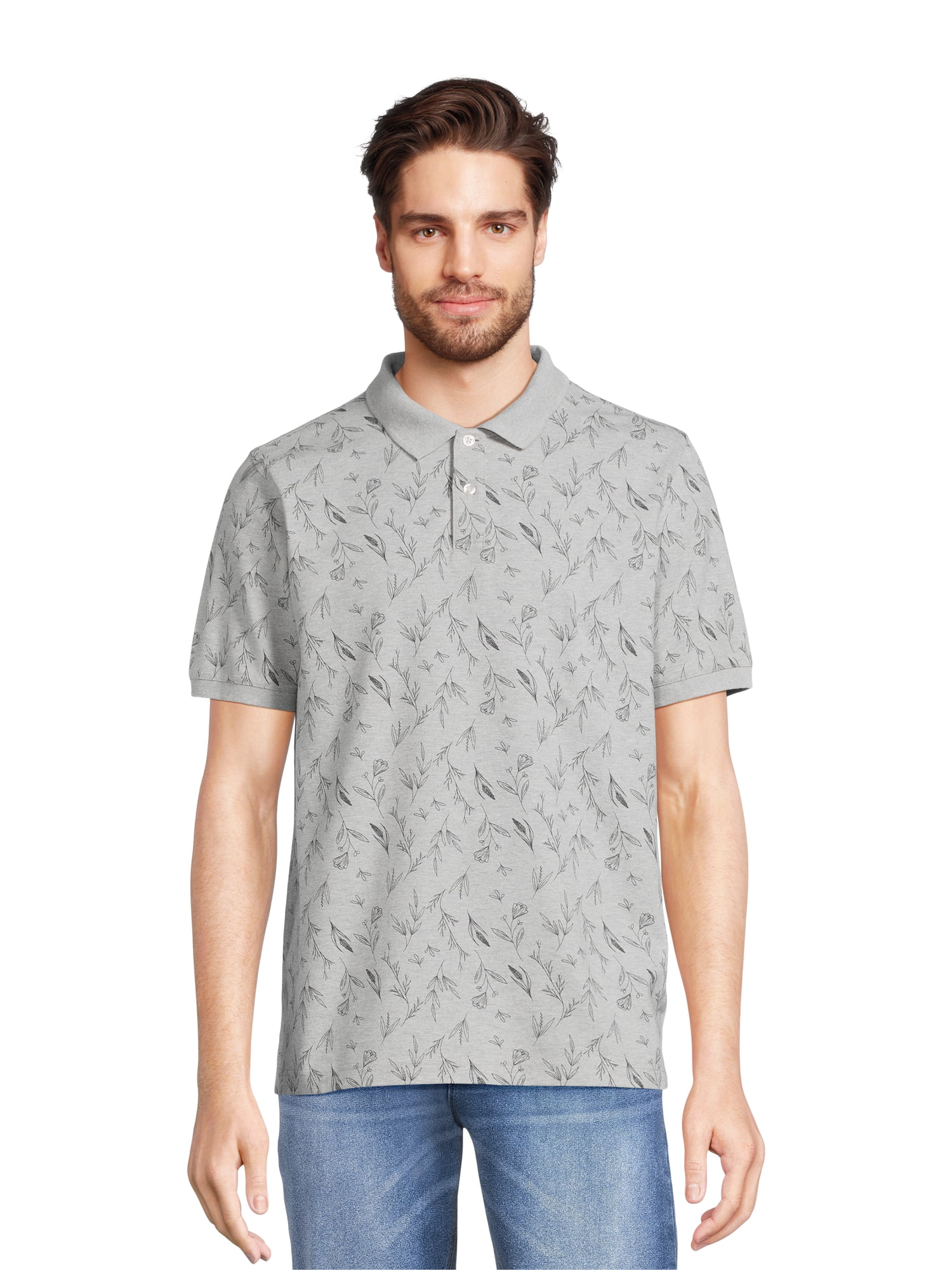 George Men's & Big Men's Pique Polo Shirt with Short Sleeves, Sizes XS ...