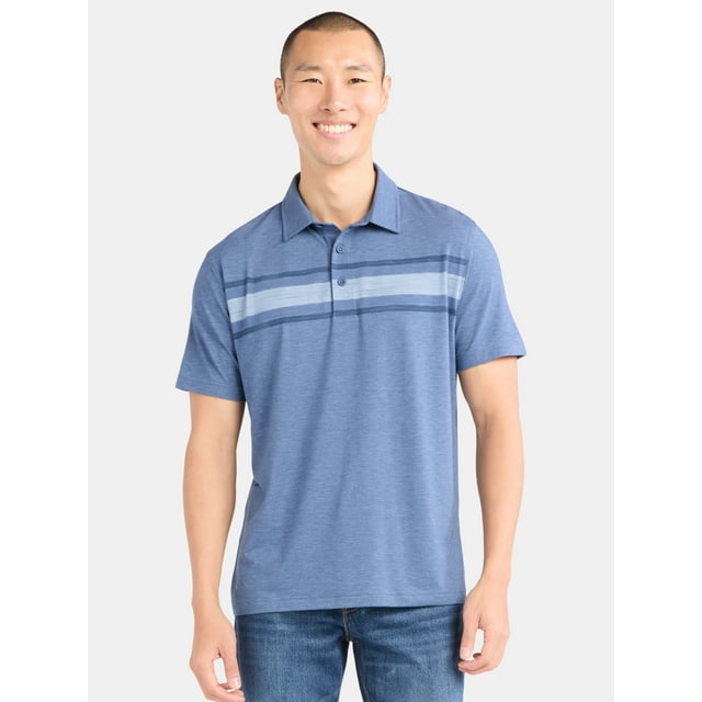 George Men's & Big Men's Poly Polo with Short Sleeves, Sizes S-3XL ...
