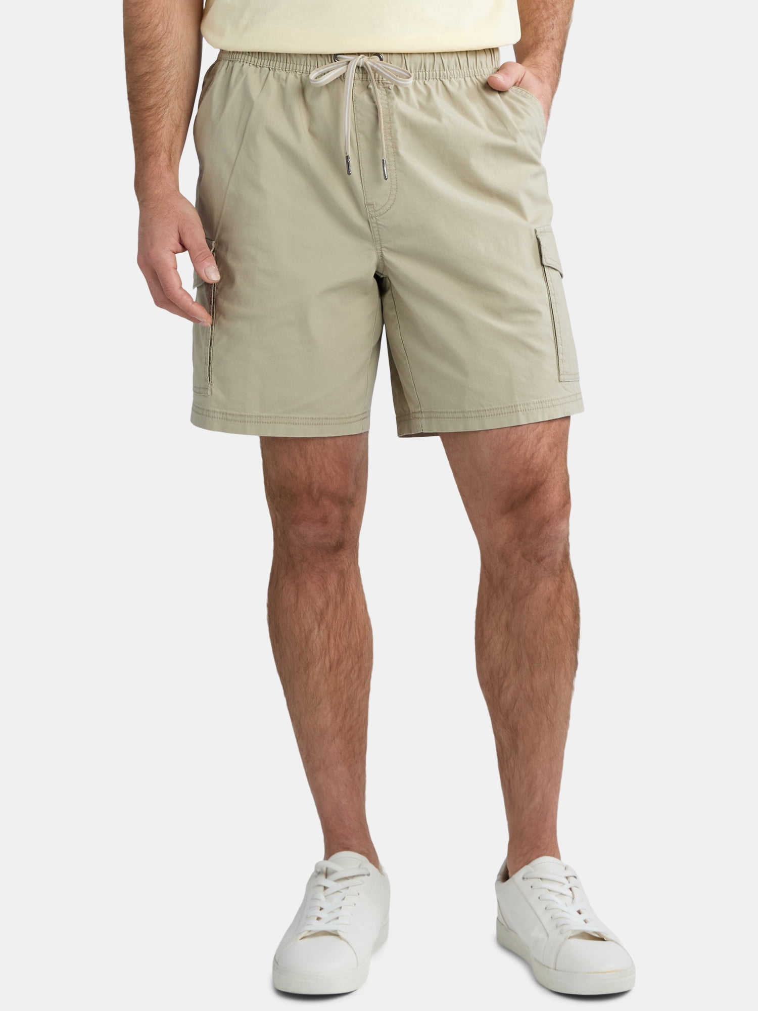 George Men's & Big Men's Pull-On Cargo Shorts, 8" Inseam, Sizes S-2XL ...