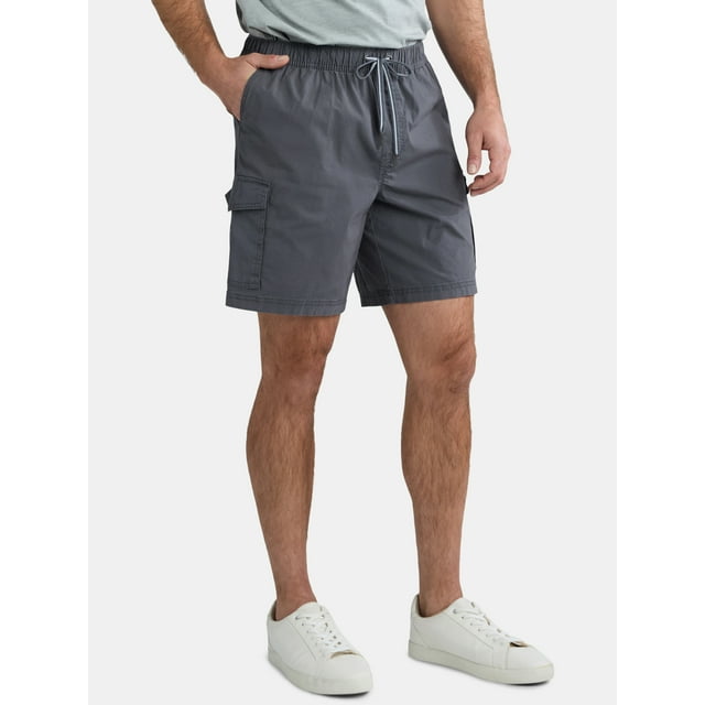 George Men's & Big Men's Pull-On Cargo Shorts, 8" Inseam, Sizes S-2XL ...