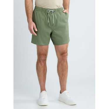 George Men's and Big Men's Twill Pull On Shorts with Drawstring Waist ...