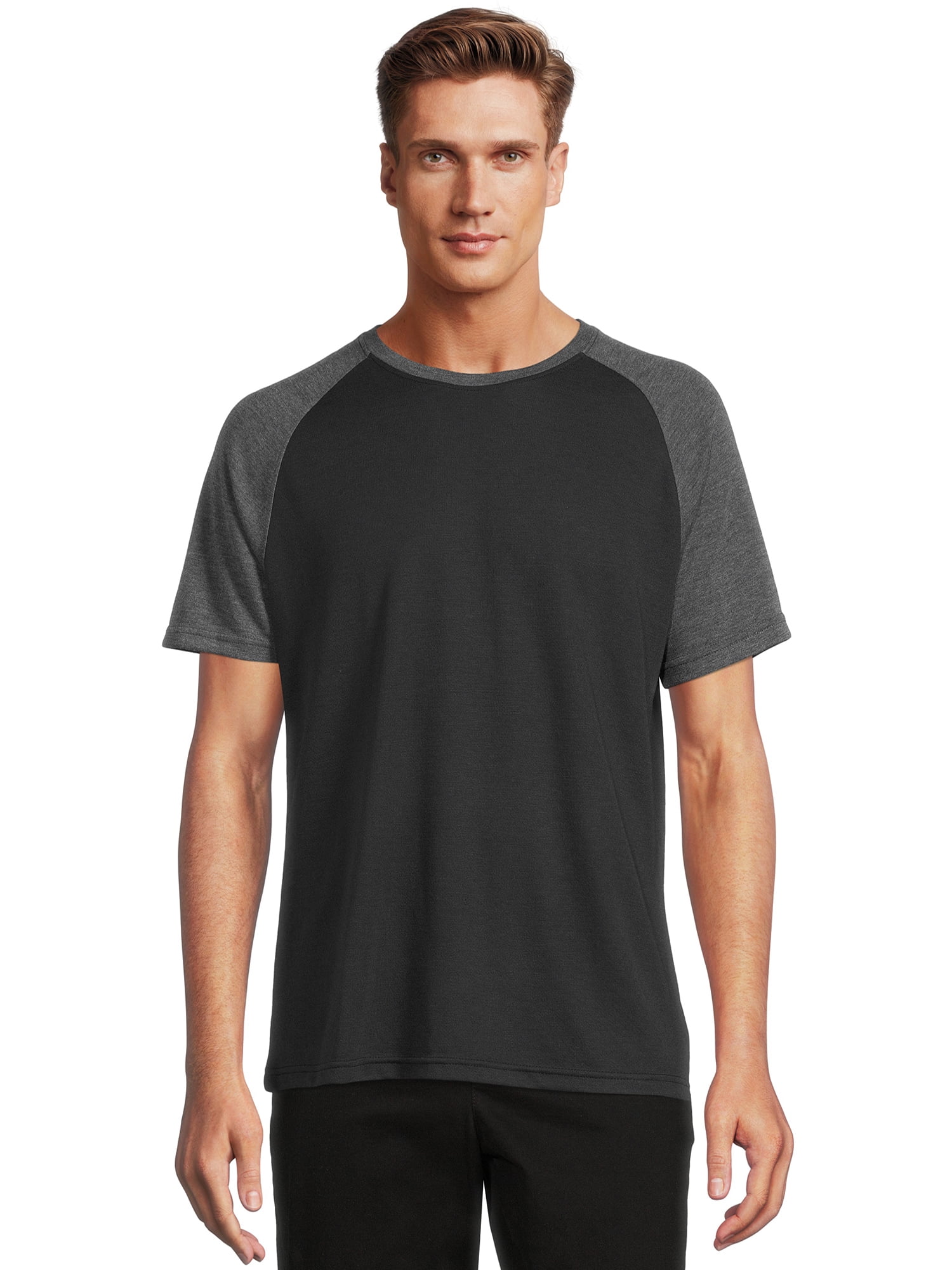 George Men's & Big Men's Raglan Tee with Short Sleeves, Sizes S-3XL ...