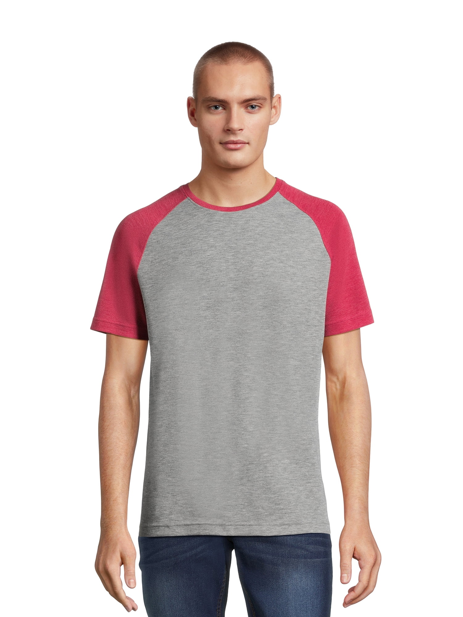 George Men s Big Men s Raglan Tee With Short Sleeves Sizes S 3XL george-men-s-big-men-s-raglan-tee-with-short-sleeves-sizes-s-3xl