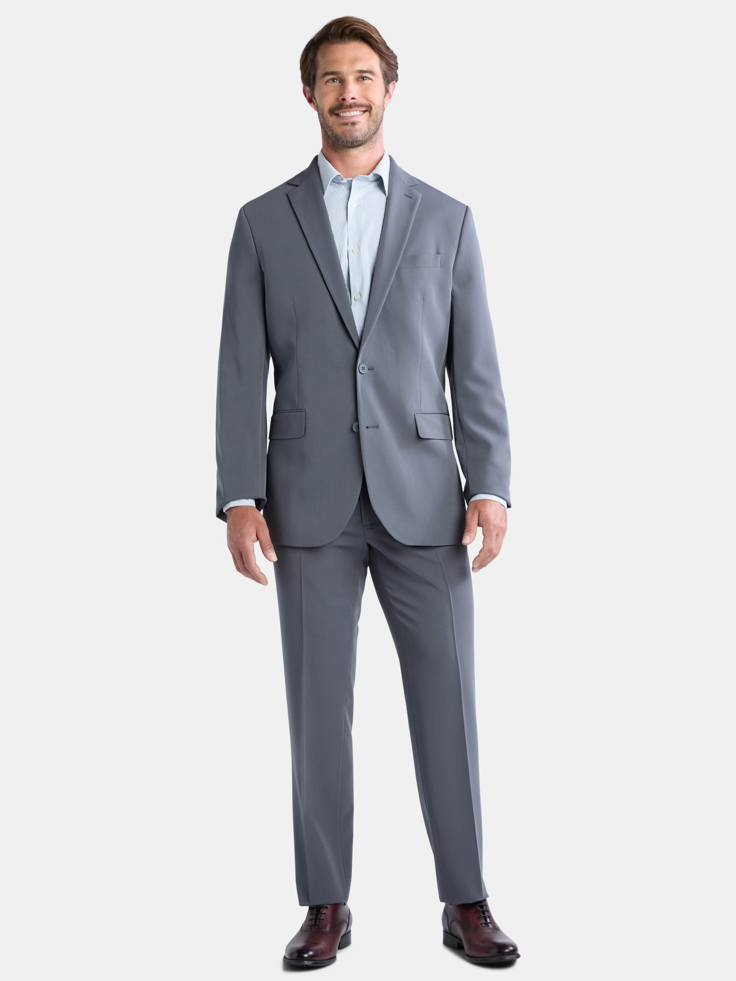 Free Shipping! George Men's Stretch Suit Set, 2-Piece Moisture-Wicking ...