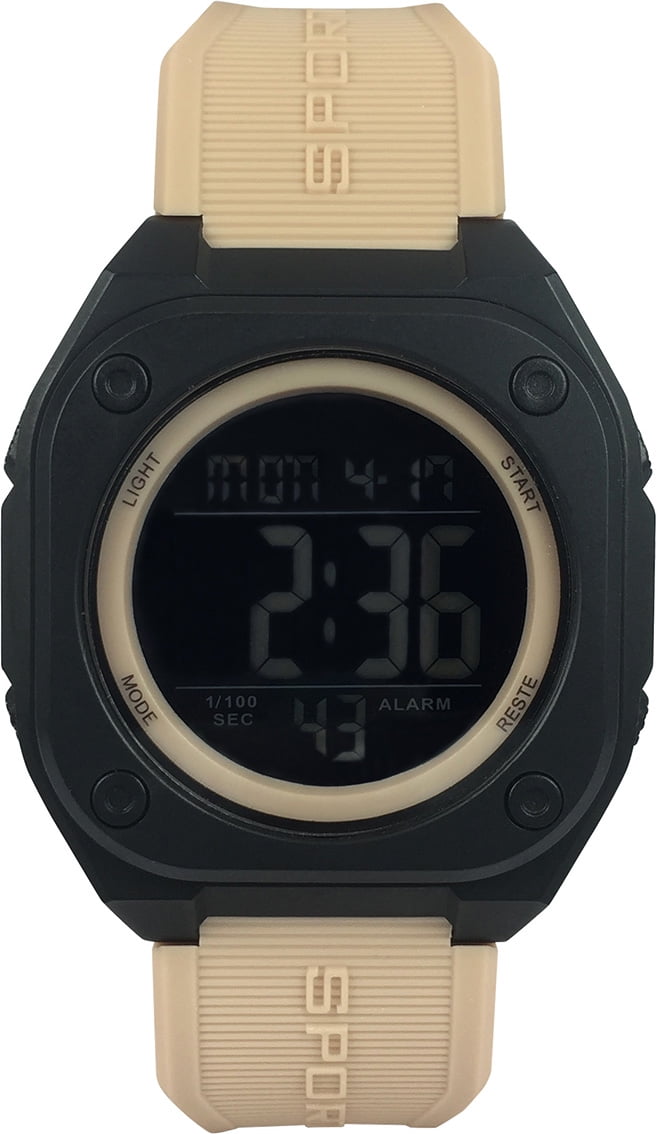 George Men's Digital Sport Wristwatch with Plastic Band - Walmart.com