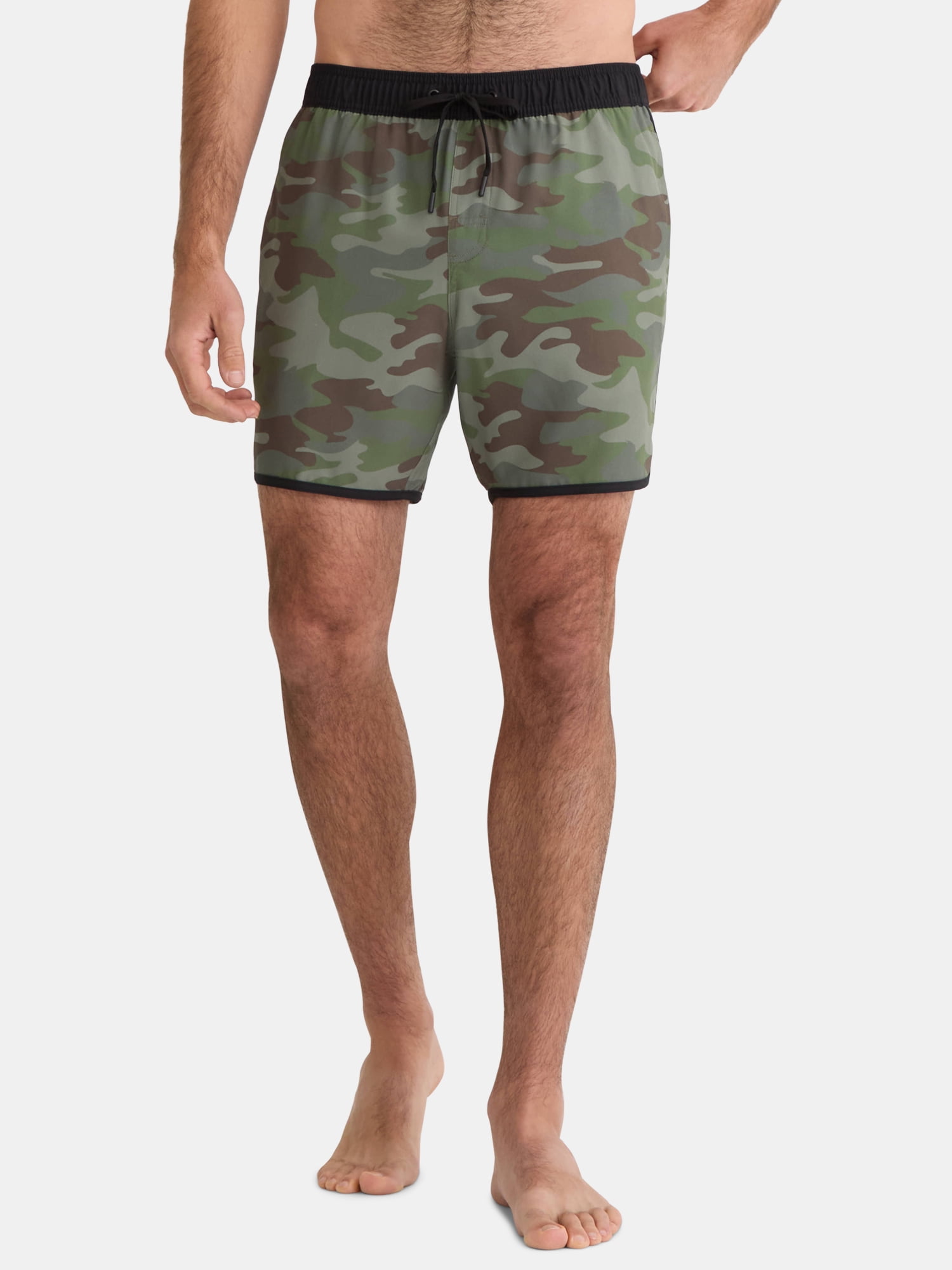 men's Dolphin Hem Swim Trunks - Quick-Drying UPF50+ Swim Shorts ...