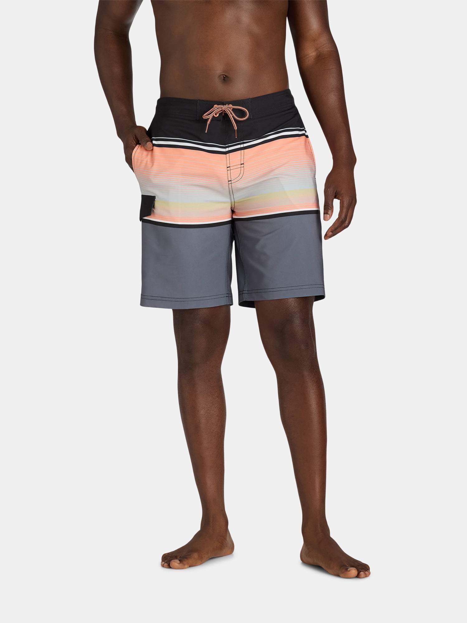 George Men's & Big Men's E-Board Swim Trunks with UPF 50+, 9" Inseam ...