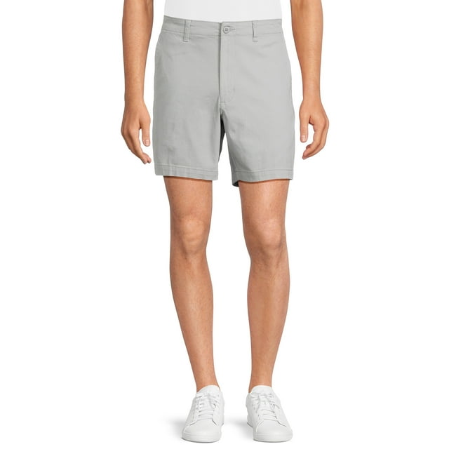 George Men's and Big Men's Flat Front Shorts, 7" Inseam, Sizes 28-54 ...