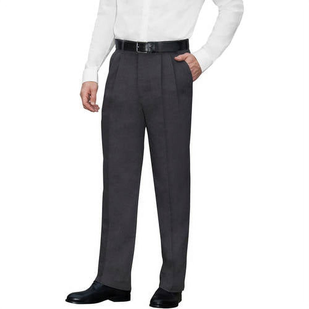 George Men's Flat Front Wrinkle Resistant Pants - Walmart.com