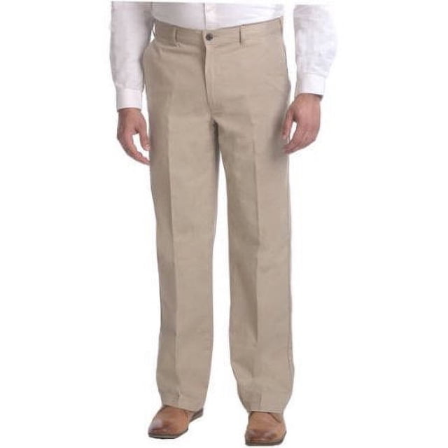George Men's Flat Front Wrinkle Resistant Pants - Walmart Business Supplies